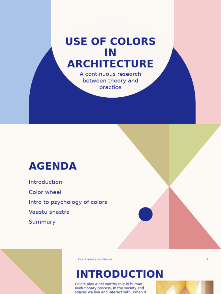 Use of Colors in Architecture | PDF | Color | Perception