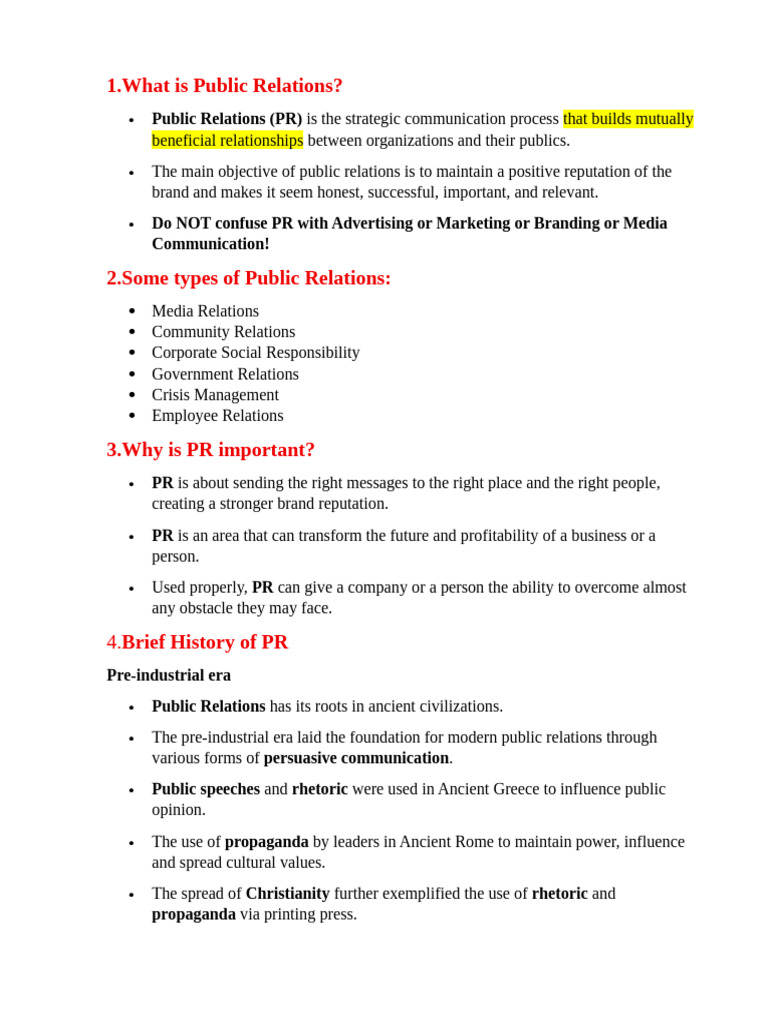 What Is Public Relations | PDF