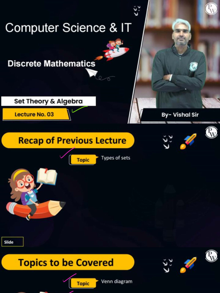 (Discrete Mathematics) Set Theory and Algebra 03 Class N | PDF