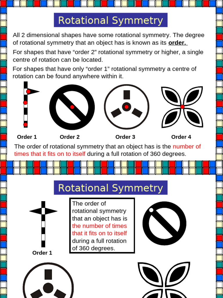 Symmetry (Rotational) 1 | PDF | Rectangle | Triangle