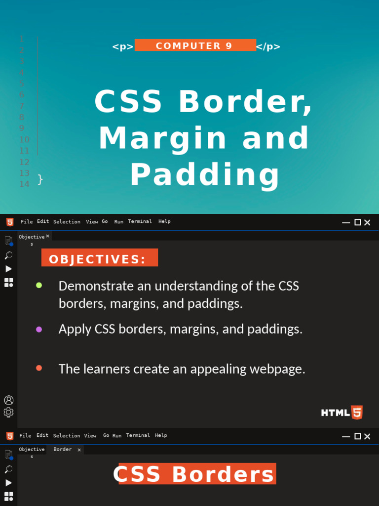 Border Margin Padding | PDF | Computer Programming | Software Development