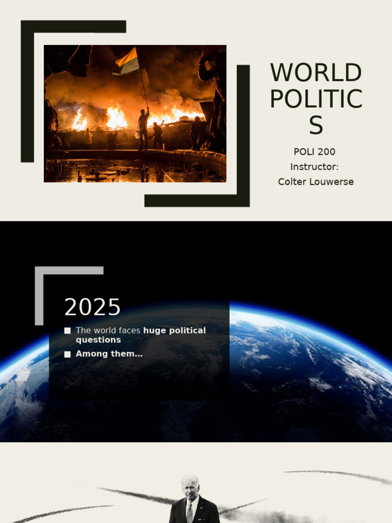 POLI 200G - Class 1 (Spring 2025) | PDF | Middle East | Ukraine