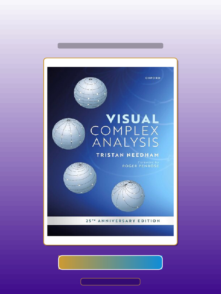 Exam Prep Visual Complex Analysis 25th Anniversary Edition Tristan ...