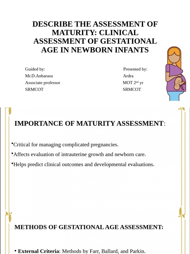 Newborn Maturity Assessment Guidelines | PDF | Anatomical Terms Of ...