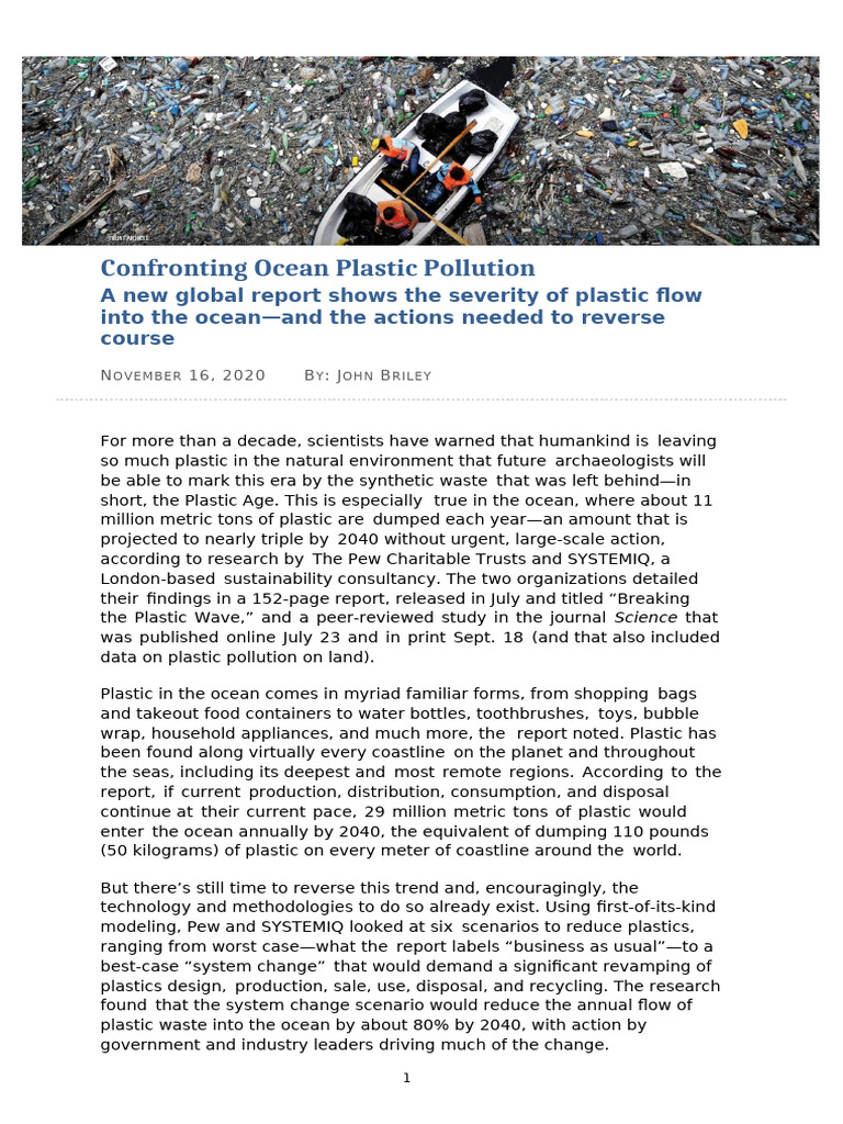 Sub Theme 3 - Environmental Issues Pollution | PDF | Recycling | Plastic