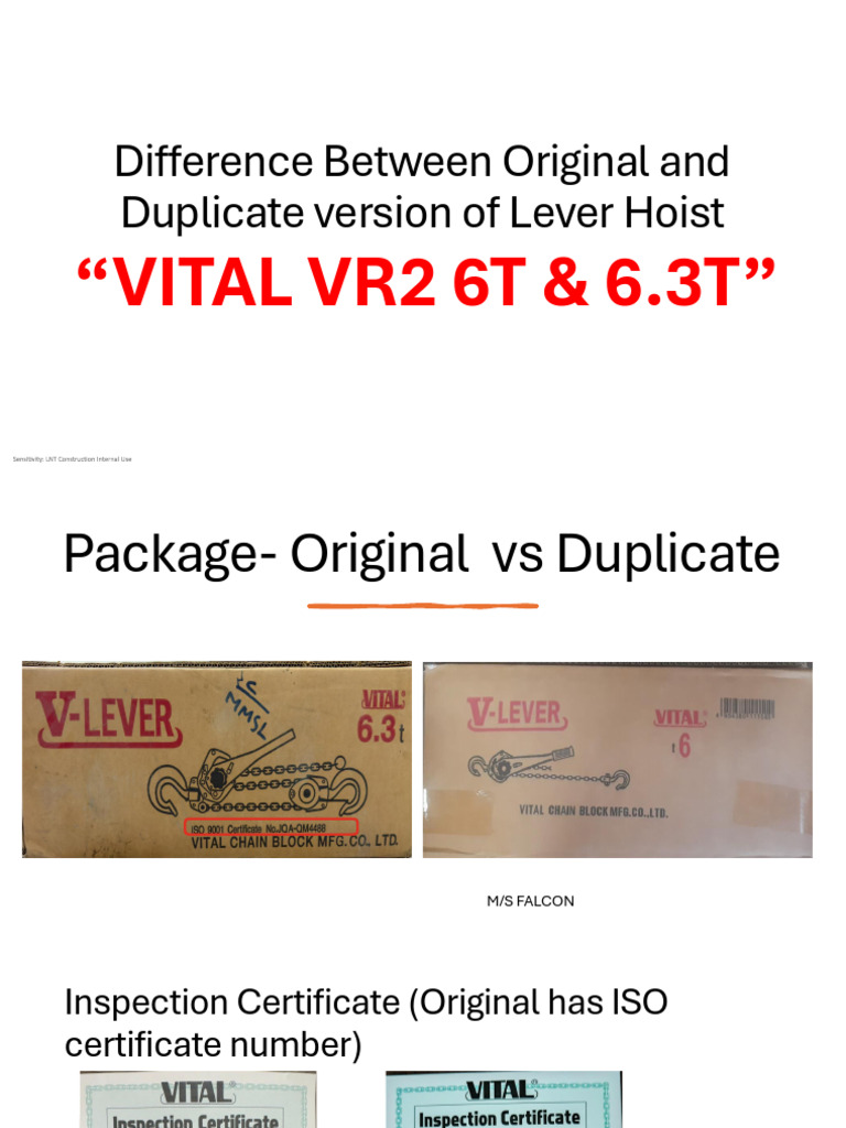 Difference Between Original and Duplicate Version of Lever | PDF