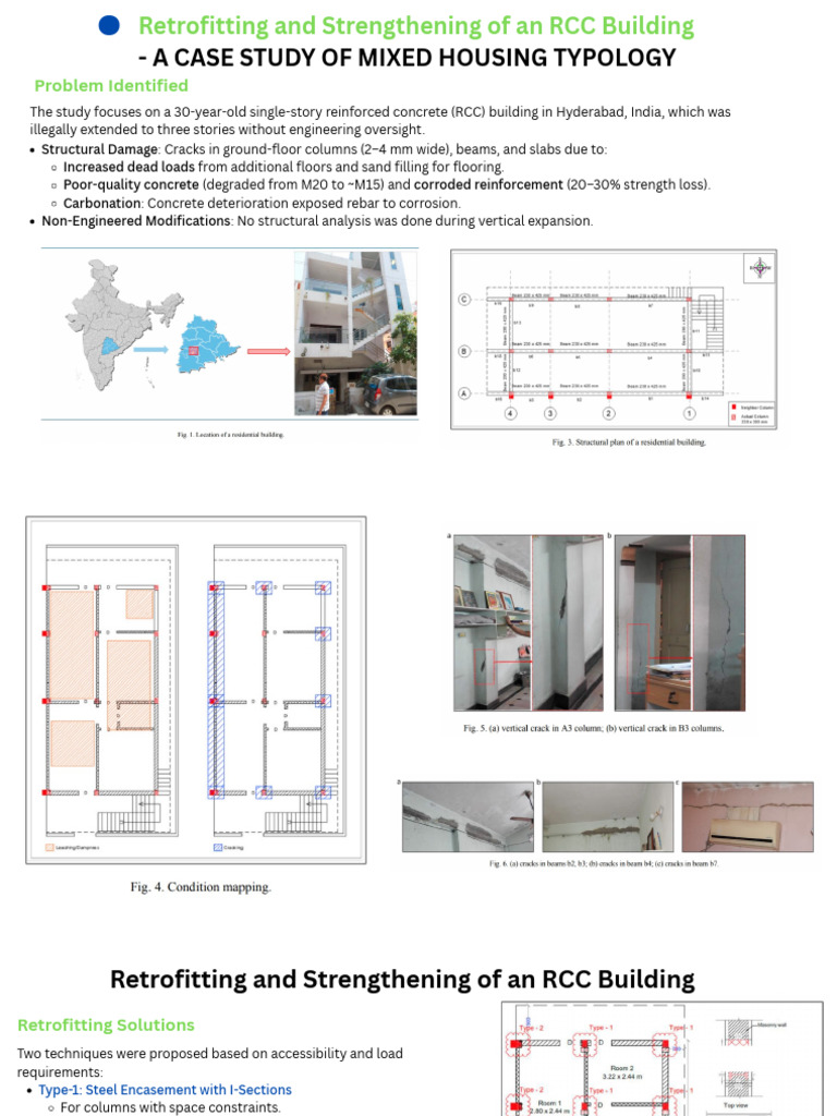 Retrofitting and Strengthening of An RCC Building | PDF | Reinforced ...