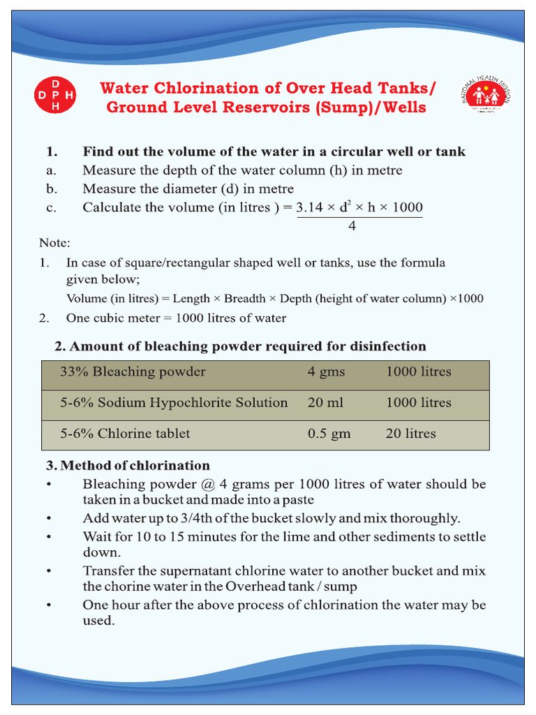 IEC Pamplet For Water Chlorination | PDF