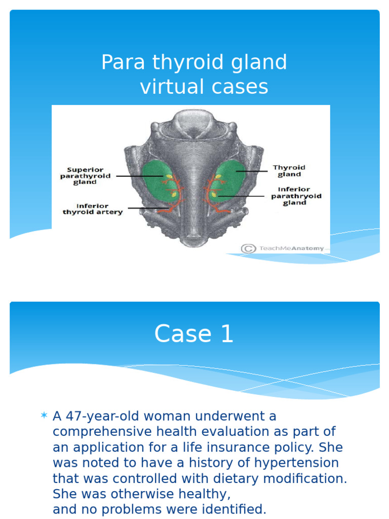 Parathyroid Virtual Cases | PDF | Parathyroid Gland | Endocrine System