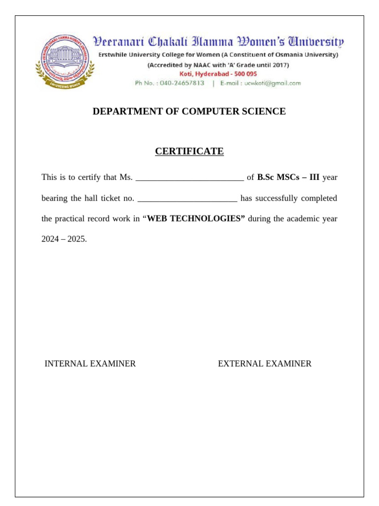 HTML Record Certificate | PDF | Html | Html Element