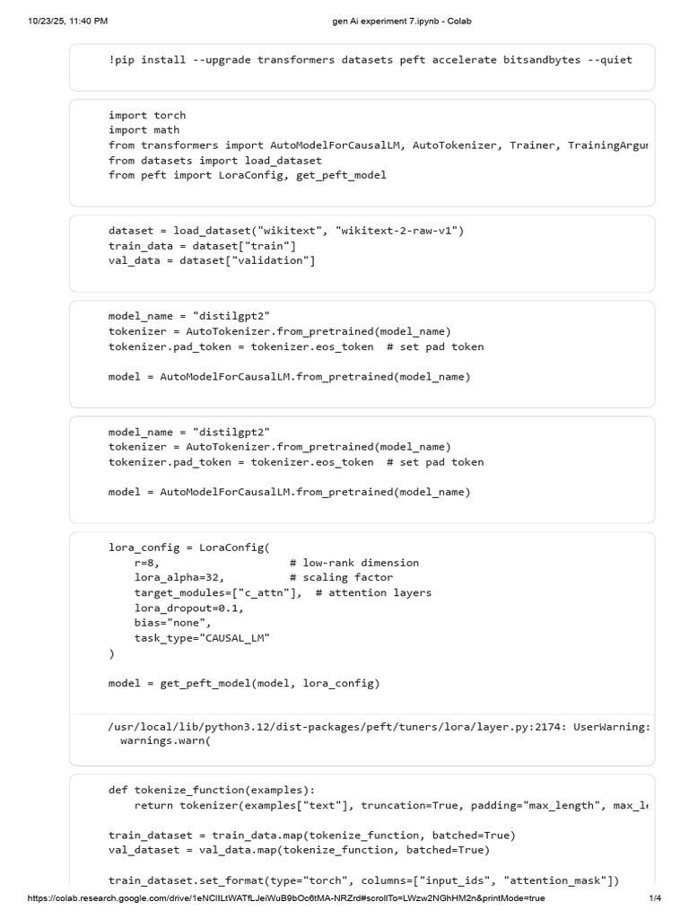 Gen Ai Experiment 7.ipynb - Colab | PDF | Information Retrieval | Information Science