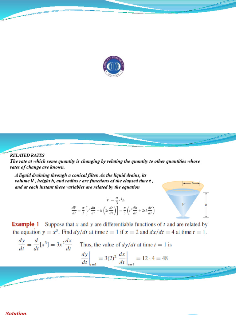 Related Rates | PDF