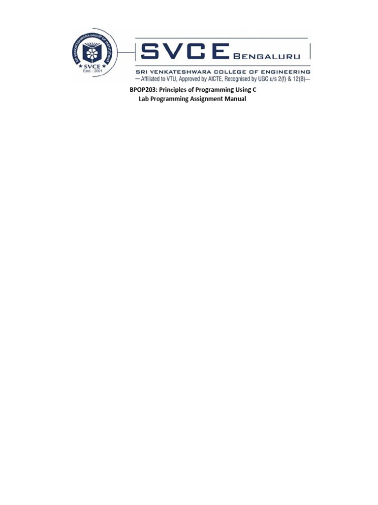 Principles of Programming in C | PDF | Matrix (Mathematics) | Computer Programming