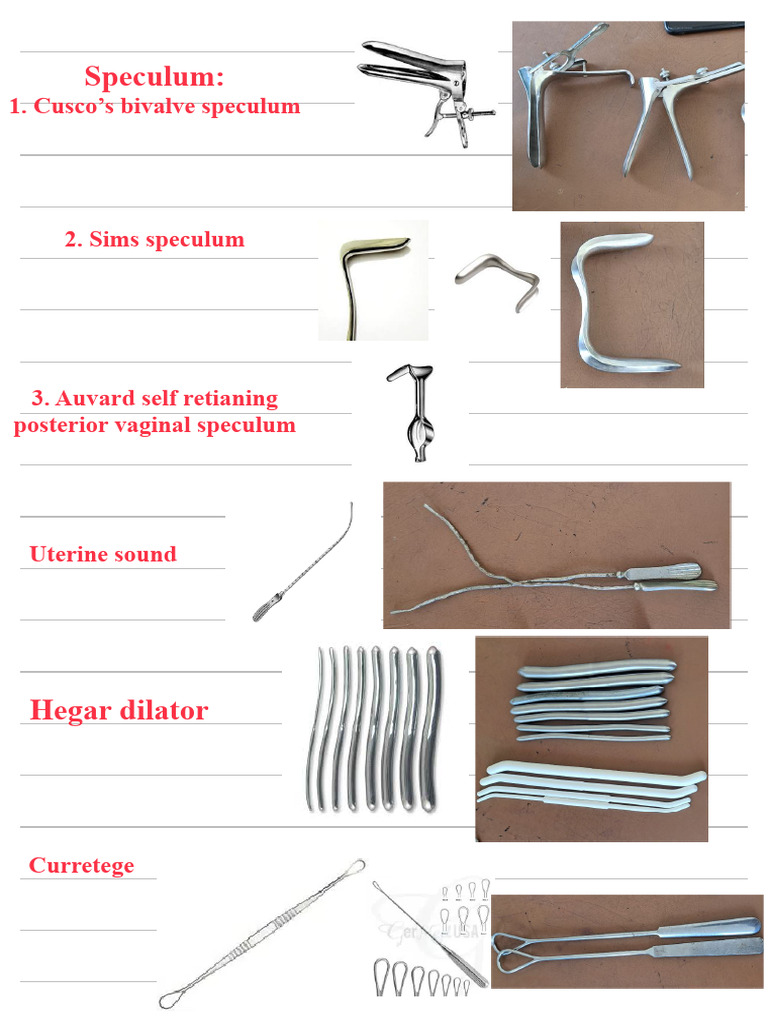Essential Surgical Instruments List | PDF