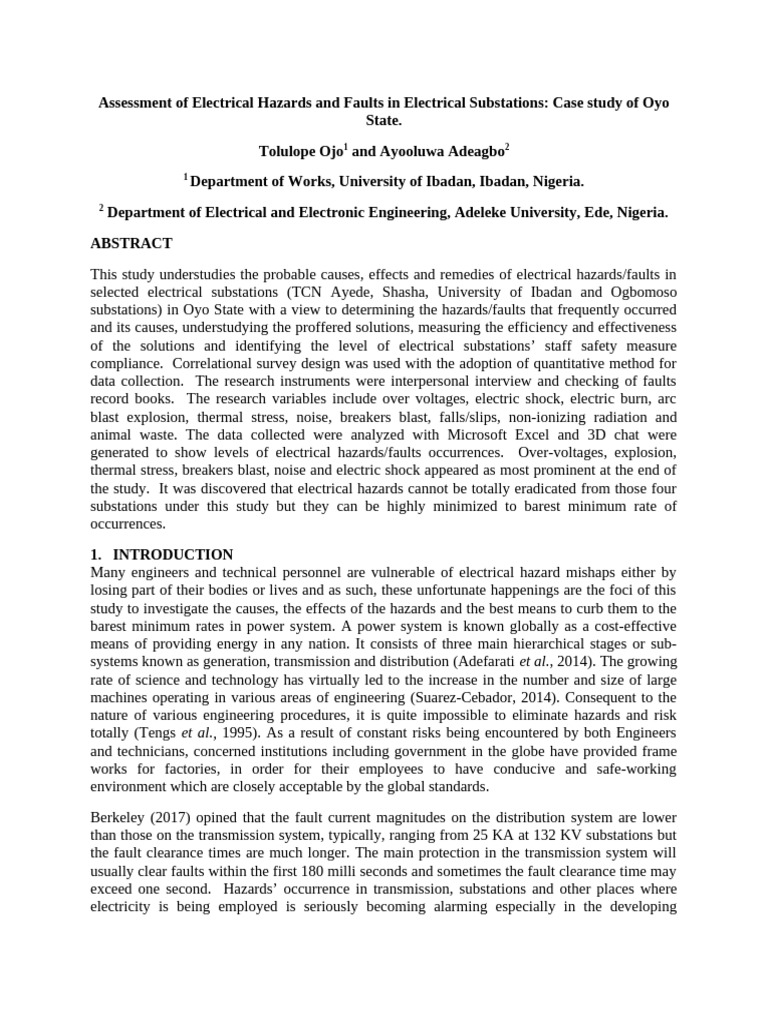 Electrical Hazards PAPER - 084311 | PDF | Explosion | Insulator ...