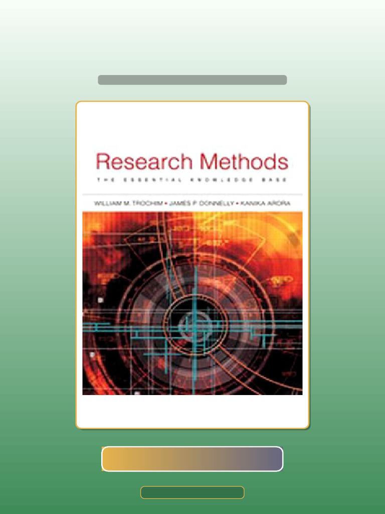 Ultimate Bundle Research Methods the Essential Knowledge Base 2E ...