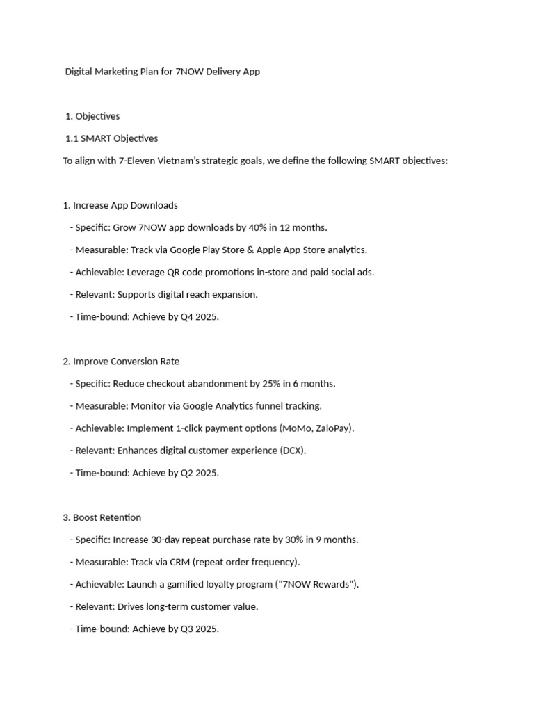 Digital Marketing Strategy for 7NOW App | PDF | Digital Marketing ...