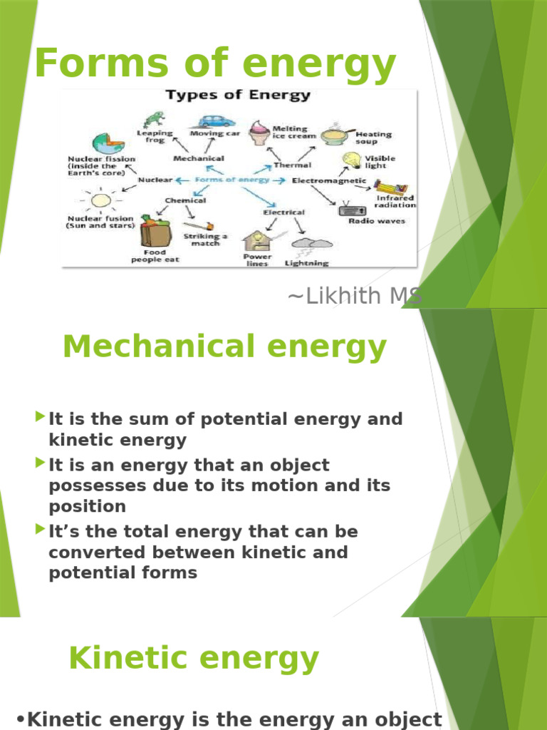 Forms of Energy | PDF