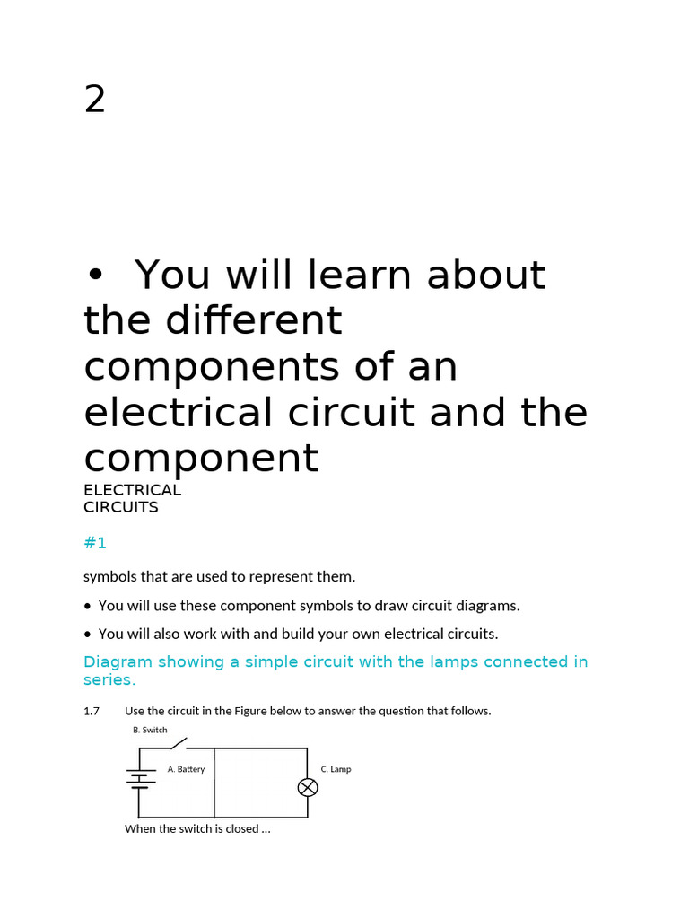 Understanding Electrical Circuits Basics | PDF | Series And Parallel ...