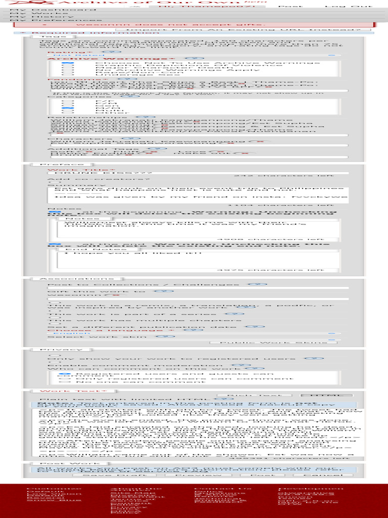 Create Work Archive of Our Own | PDF | World Wide Web | Internet & Web