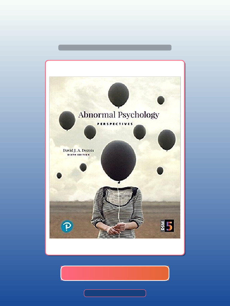 Ultimate Bundle Abnormal Psychology Perspectives 6th Canadian Edition ...