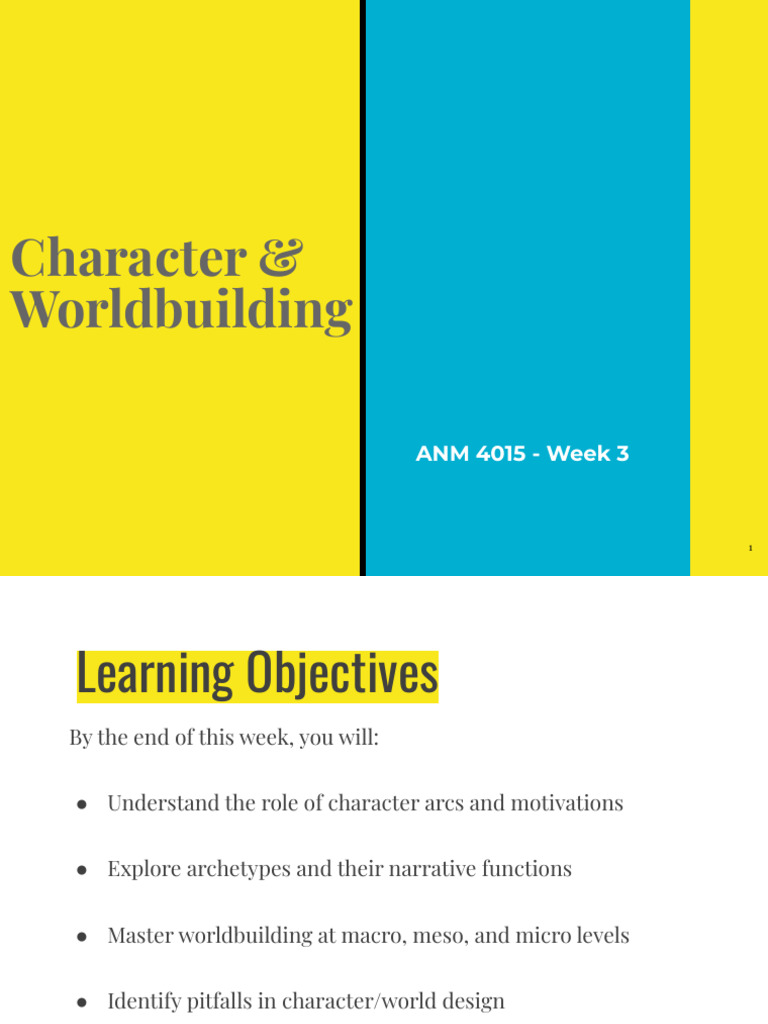 Character Arcs and Worldbuilding Essentials | PDF | Narrative