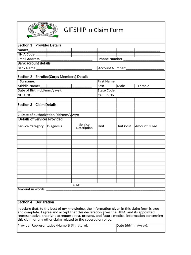 Nhia Gifship - N Claim Form | PDF