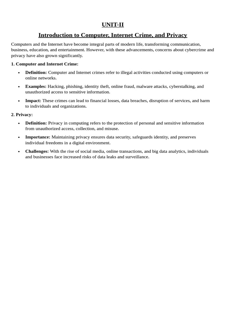 UNIT-II Professional Ethics | PDF | Security | Computer Security