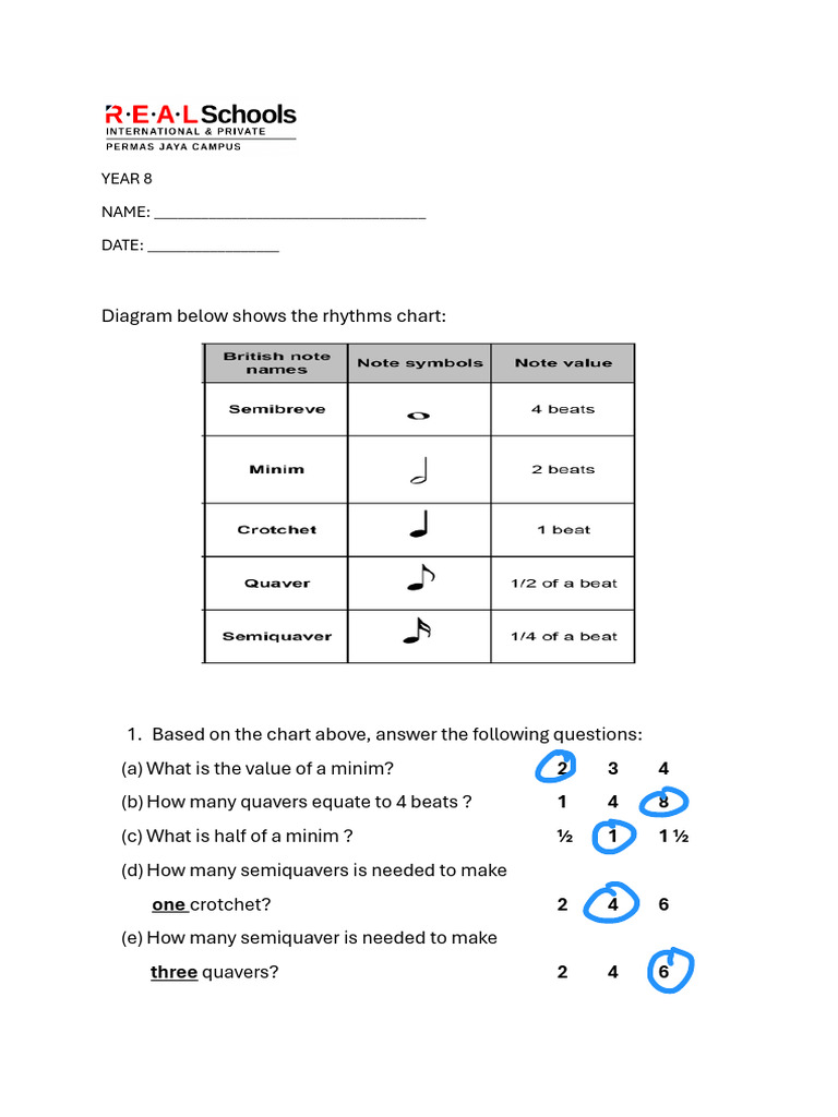 Year 8 Relief Worksheet 1 | PDF