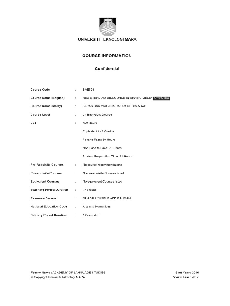 Course Register and Discourse in Arabic Media | PDF | Learning | Cognition