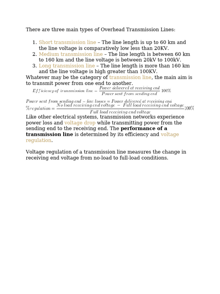 Short Transmission Line Medium Transmission Line Long Transmission Line ...