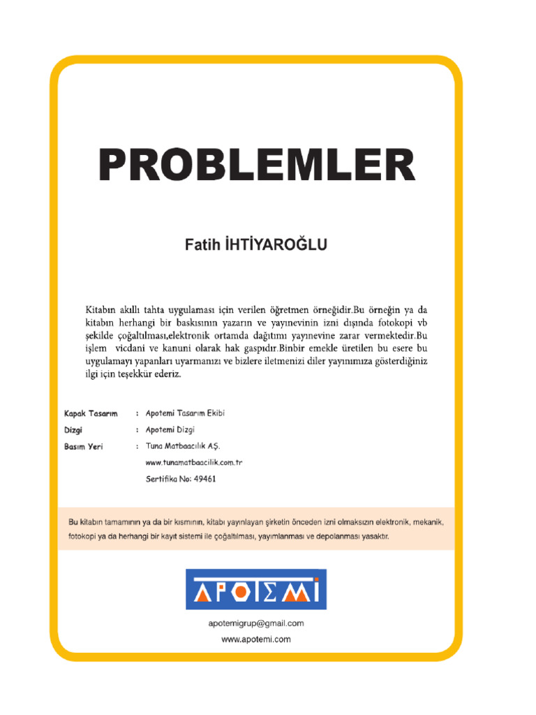 Apotemi Problem | PDF