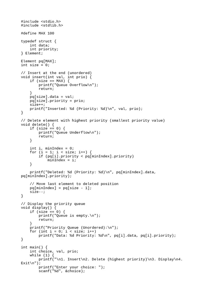 PriorityQUnordered ... | PDF