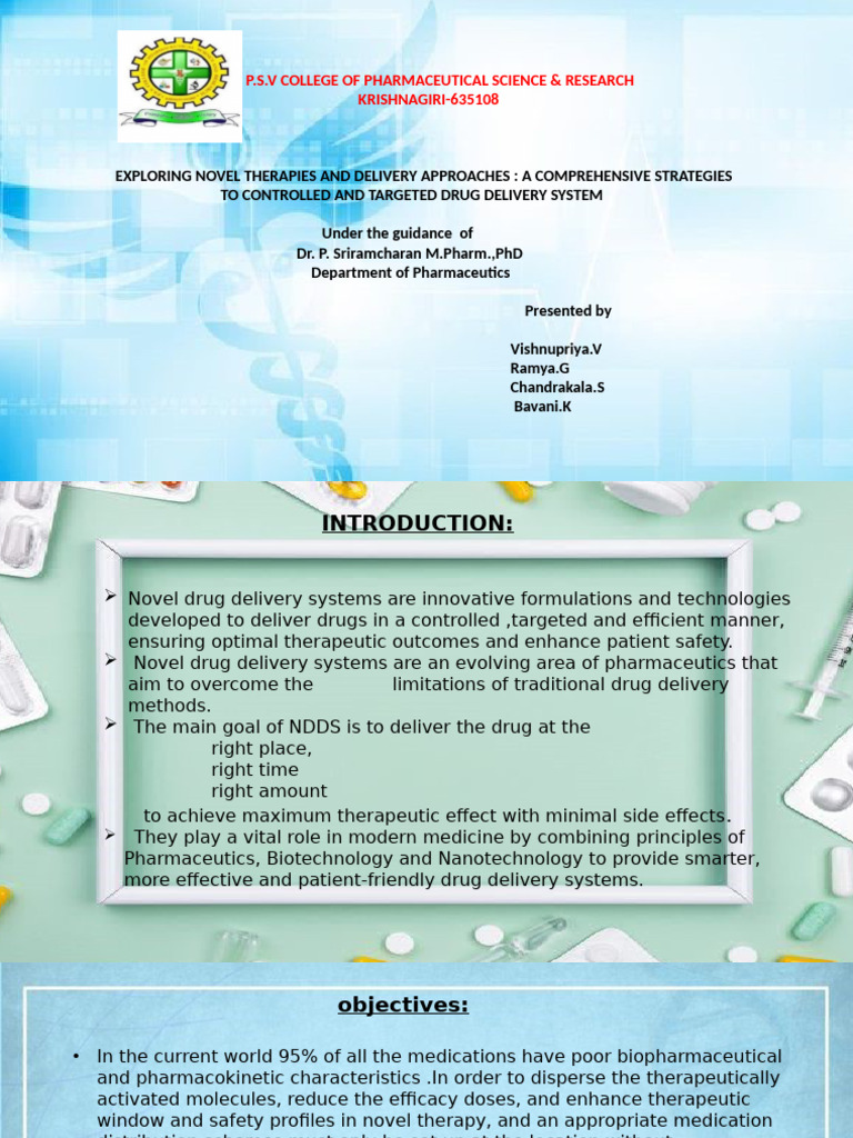 Novel Drug Delivery Systems Overview | PDF | Pharmacology | Health Care