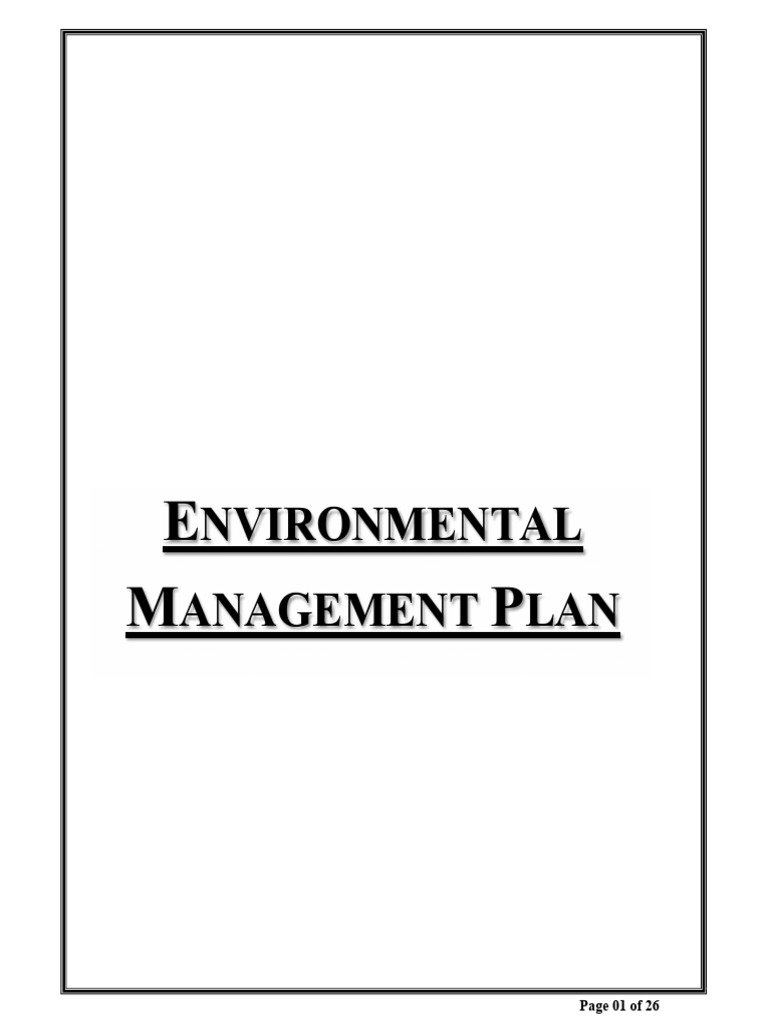 Environmental Management Plan For KSA Sa 1753847017 | PDF | Waste ...