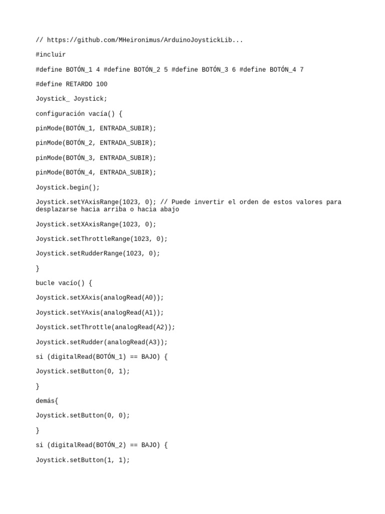 Joysick para Arduino | PDF
