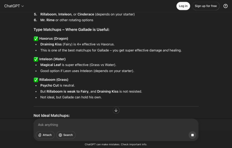 Gallade Vs Leon's Team | PDF