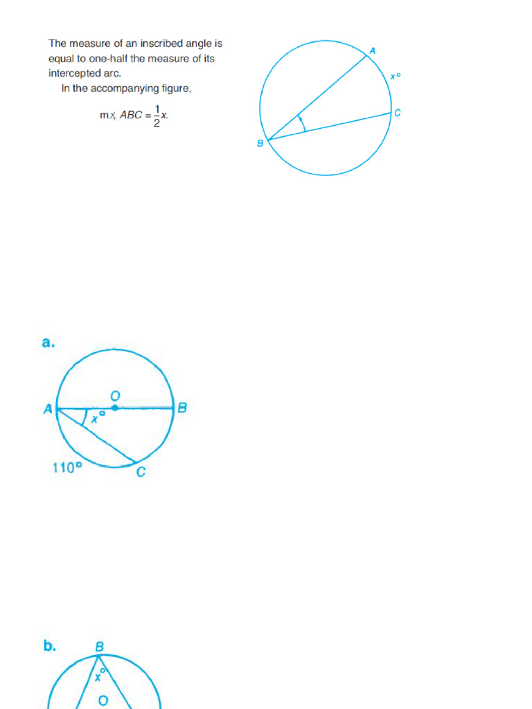 Inscribed Angle | PDF
