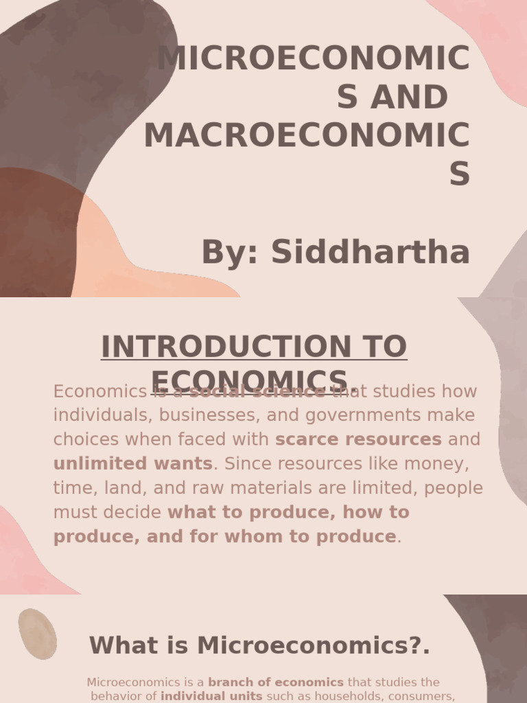 Micro vs Macro Economics Explained | PDF | Macroeconomics | Economics
