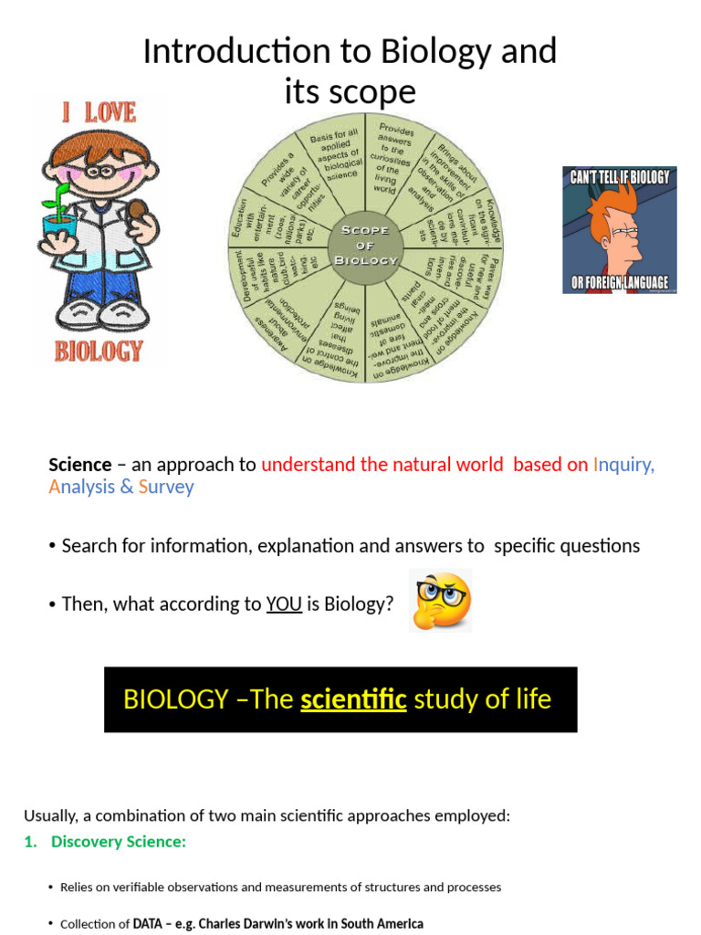 Introduction to Biology and Its Methods | PDF | Cell (Biology) | Biology