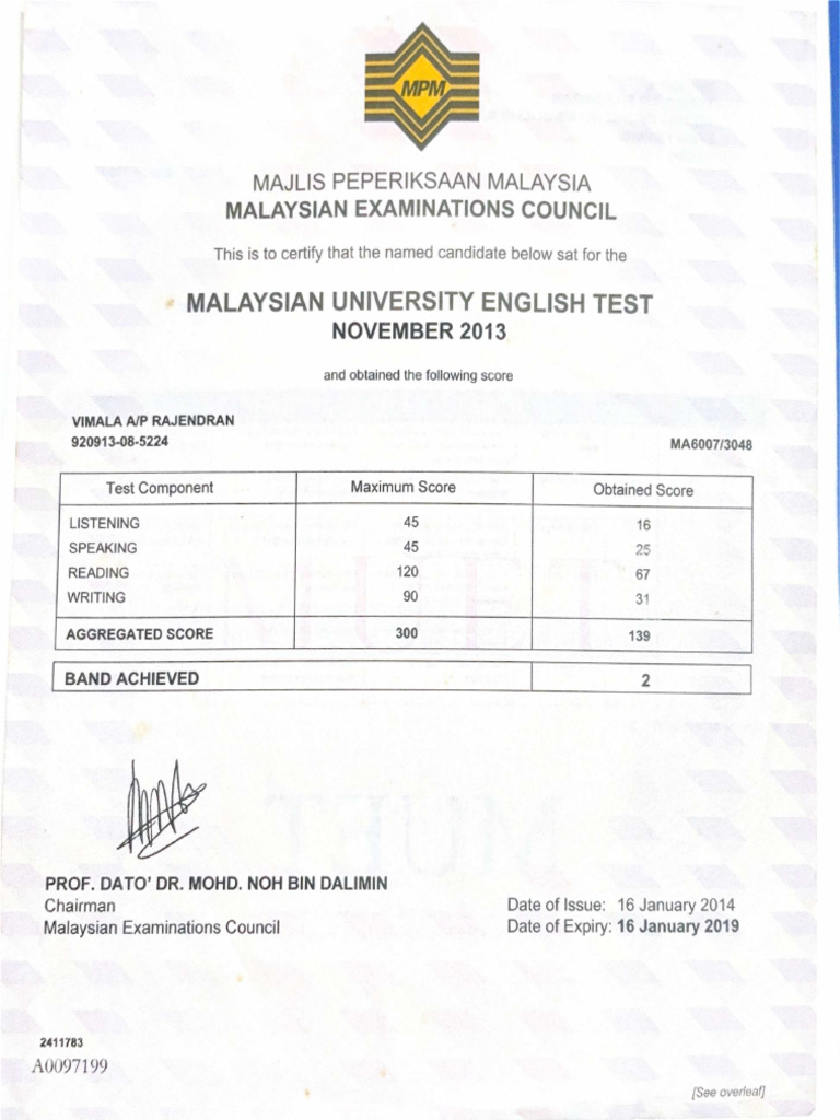 Malaysian University English Test - Compressed | PDF