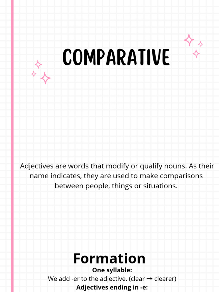 Comparative and Superlative Adjectives Guide | PDF | Adjective ...