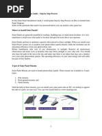 Step-by-Step Solar Panel Installation Guide | PDF | Solar Power ...