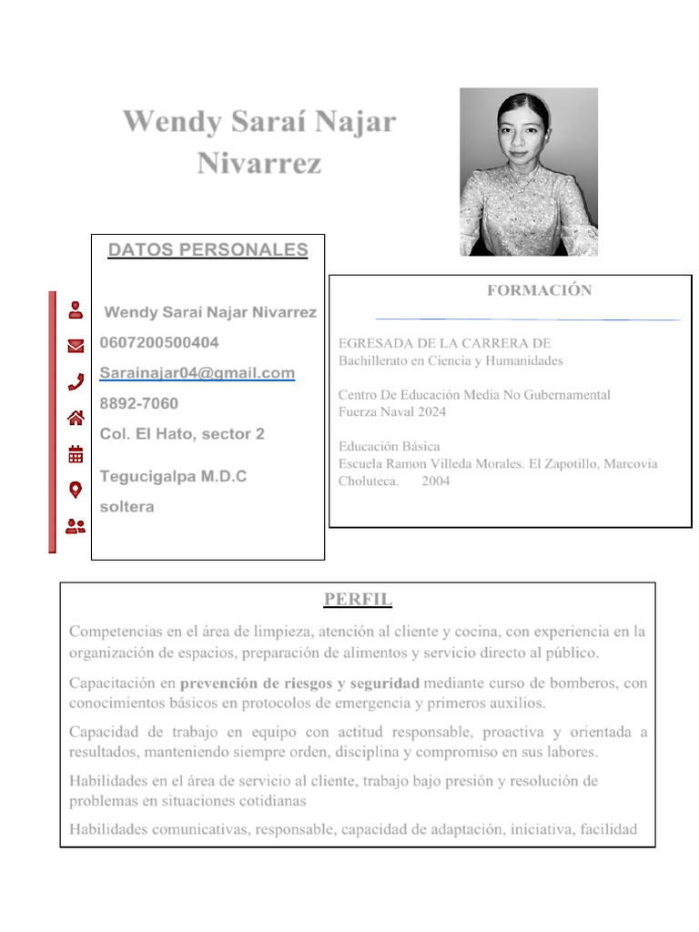 Curriculum Wendy Sarai Najar 2025 | PDF