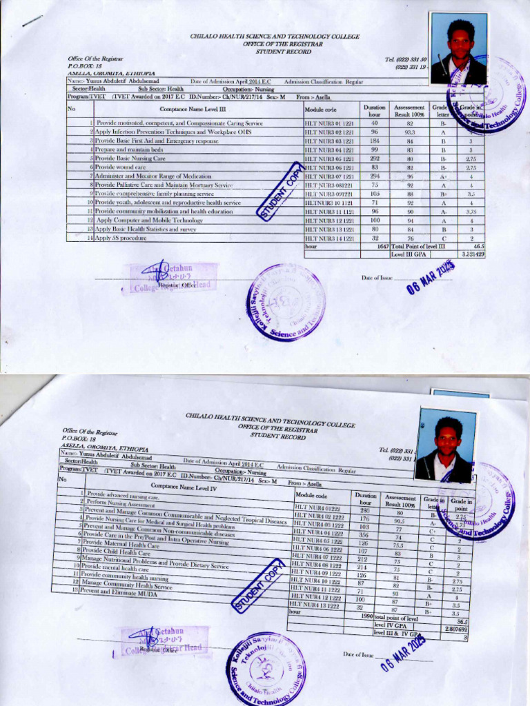 Student Record | PDF