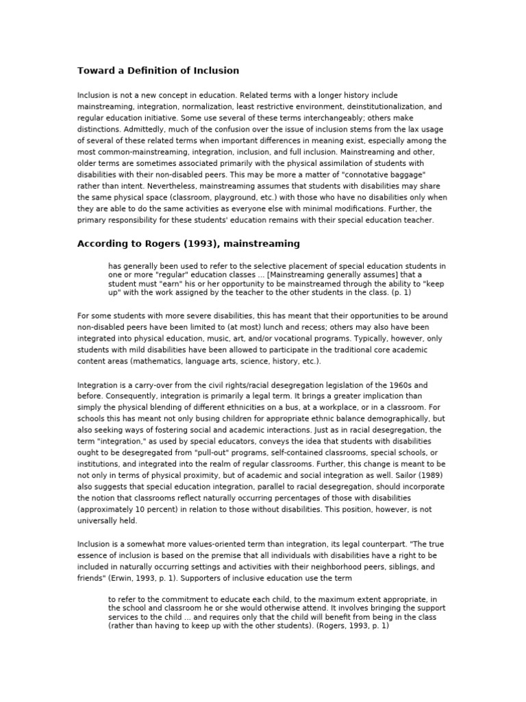 Understanding Inclusion in Education | PDF | Inclusion (Education ...