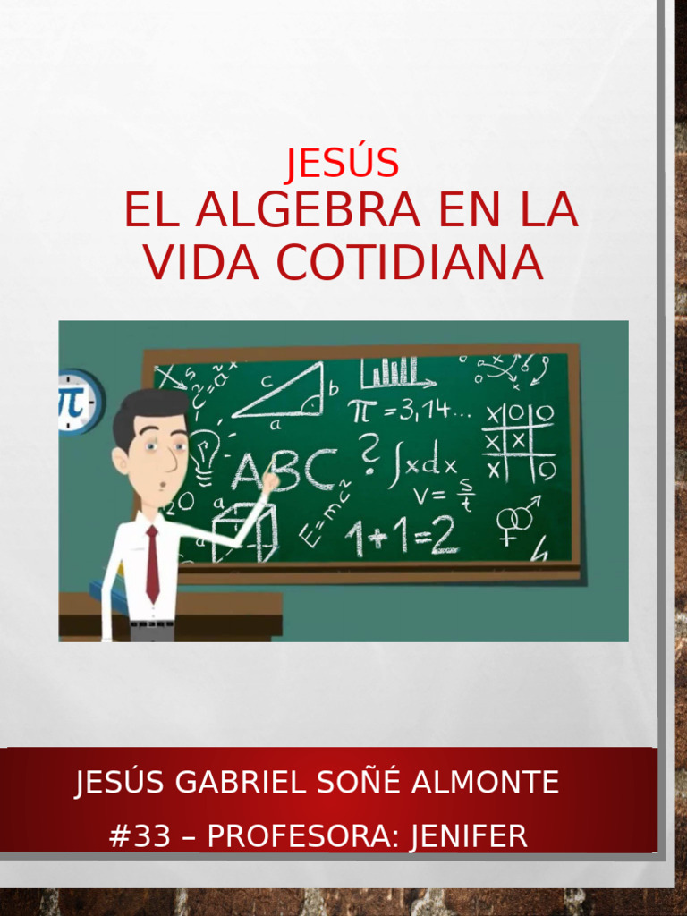 EL Algebra en La Vida Cotidiana - 2 | PDF | Matemáticas | Álgebra