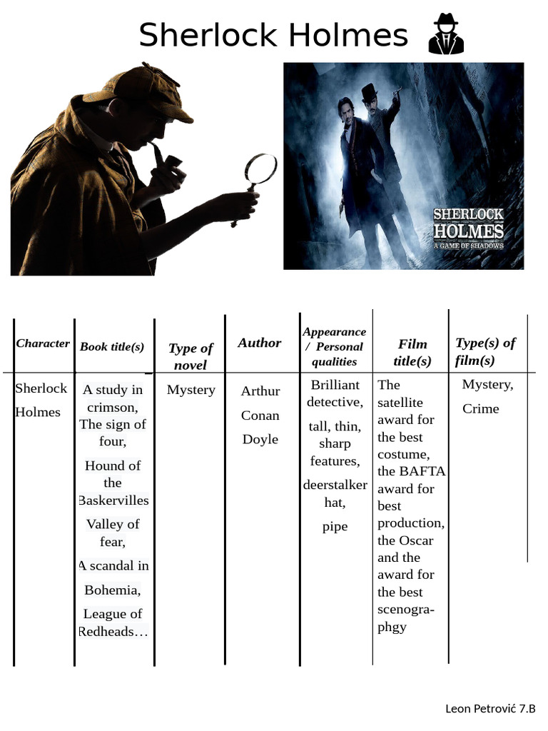 Sherlock Holmes: Mystery Novels & Films | PDF