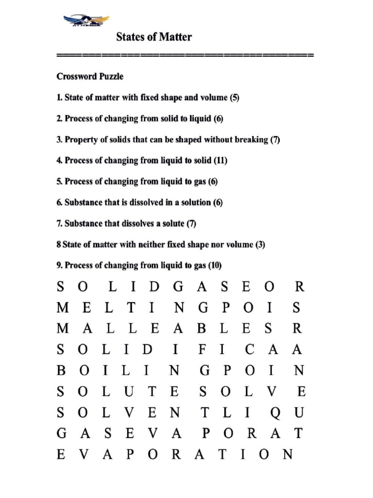 States of Matter-Glossary | PDF