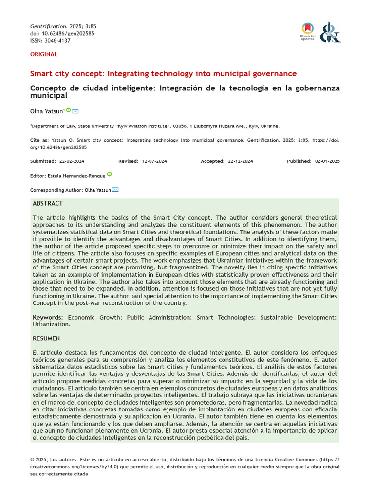Smart City Concept Integrating Technology Into Mun | PDF | City ...
